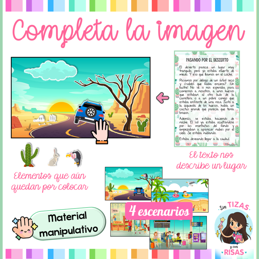Completa la imagen (material manipulativo) – Sin tizas y con risas